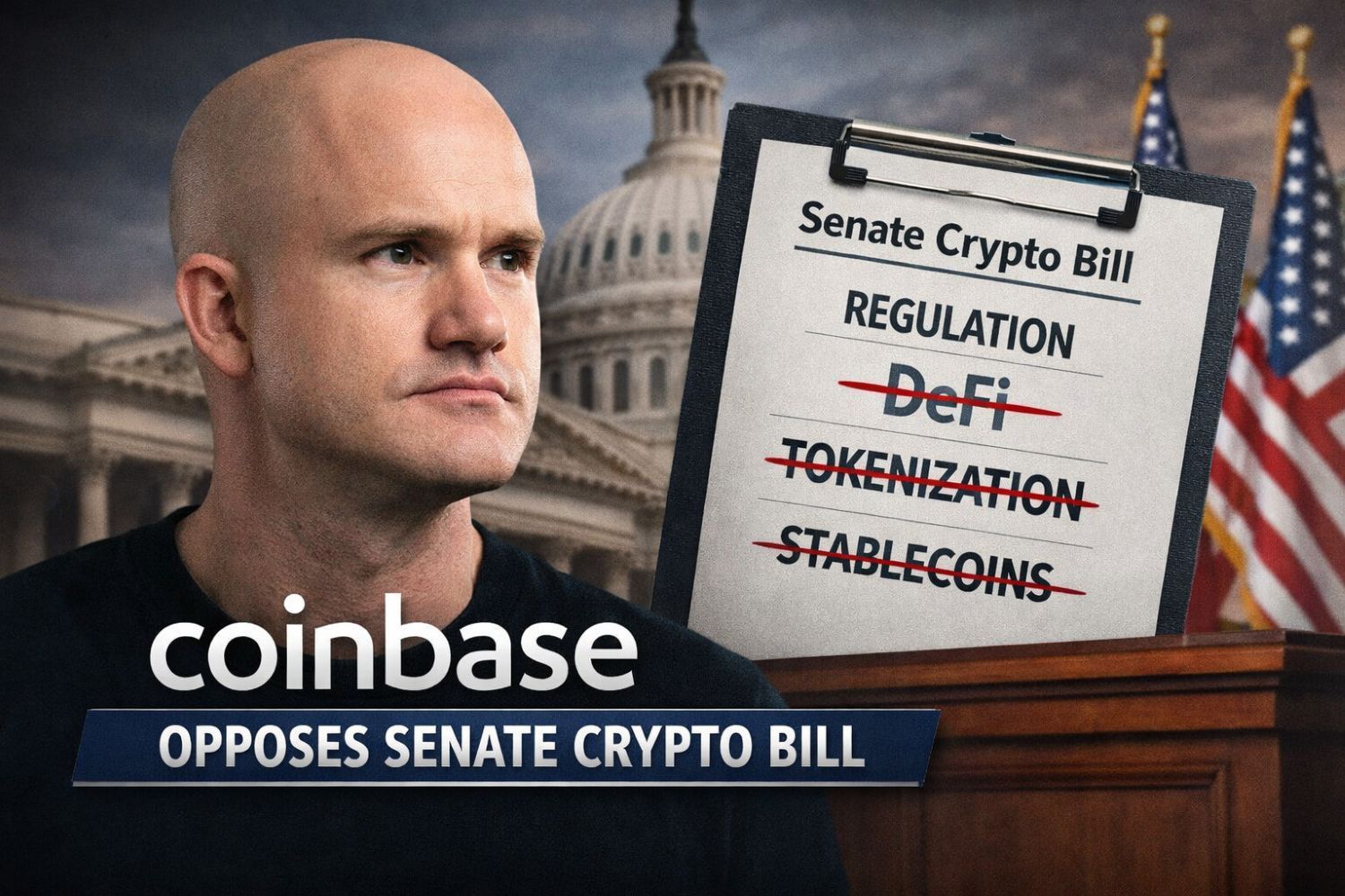 Coinbase CEO Brian Armstrong Withdraws Support For Senate Crypto Bill ...