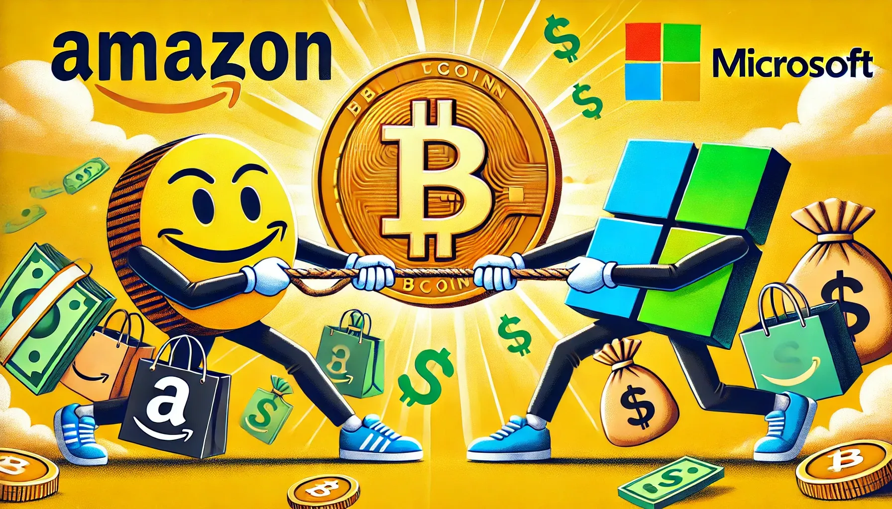 Bitcoin Meets Big Tech: Can Microsoft and Amazon Make High Stock Gains ...